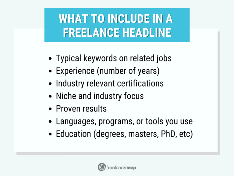 Professional Headline For Freelancers: Your Freelance Title + Examples