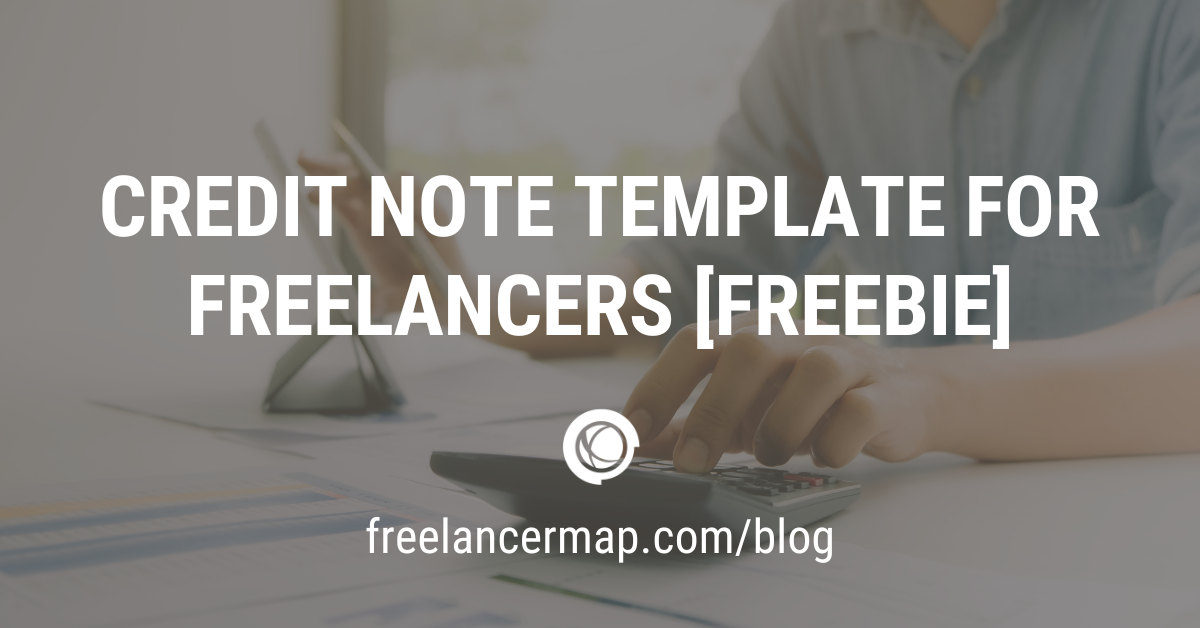 Credit Note Template For Freelancers [Freebie]