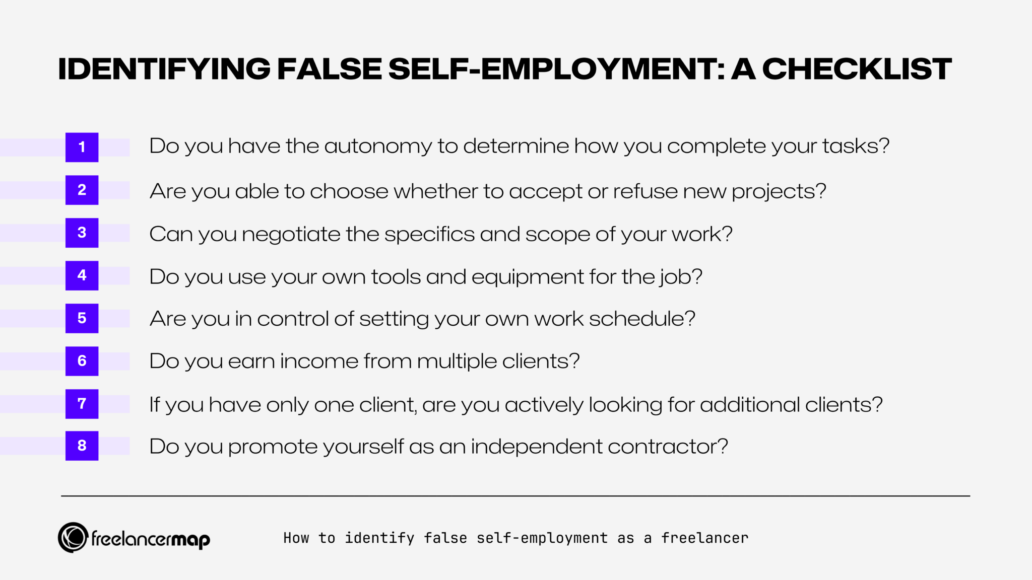 False Self-Employment - Definition, Criteria, Checklist, Examples
